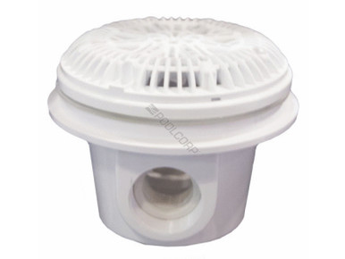 White Gunite Galaxy Main Drain W/ Cover