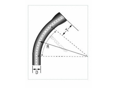 (Bell End) 1" Sweep 45 Deg Conduit Pvc