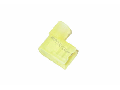 25Pk 22-10Awg Yellow Rt Angle Female Disc Terminal