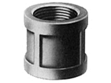 1.25 Black Mall Coupling
