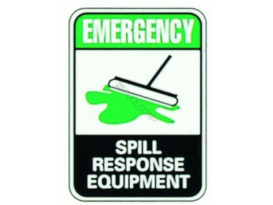 Emergency Spill Response Sign