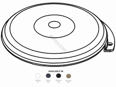 White Mdx-R3 Vgb Debris Drain Cover