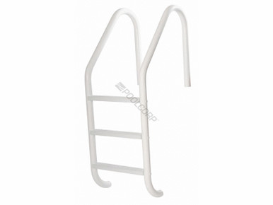 19" White 3-Step Economy Ladder W/ Hip Tread