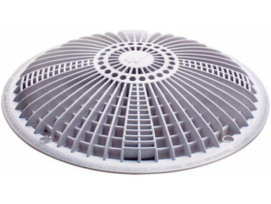 V 10" White Tru Flo Drain Cover