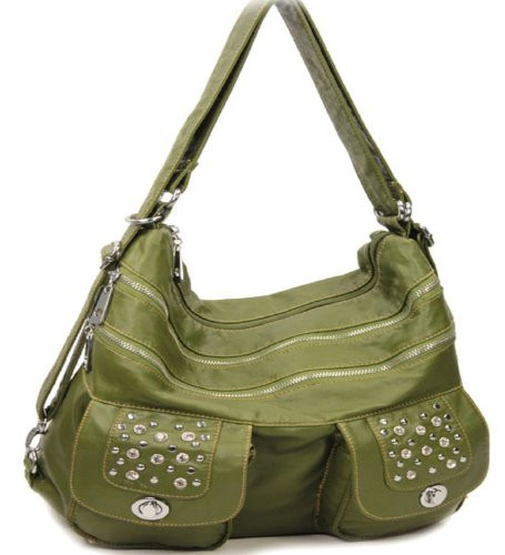Green Retro Designer Inspired Purse