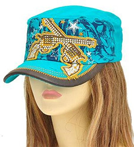 White Cross Vintage Hat with Rhinestone - Handbags, Bling & More!