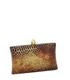Snake Print Evening Clutch Bag