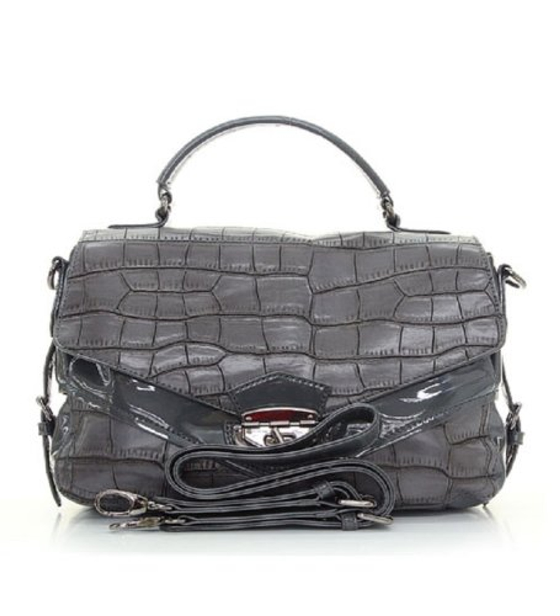 Grey Retro Designer Inspired Purse