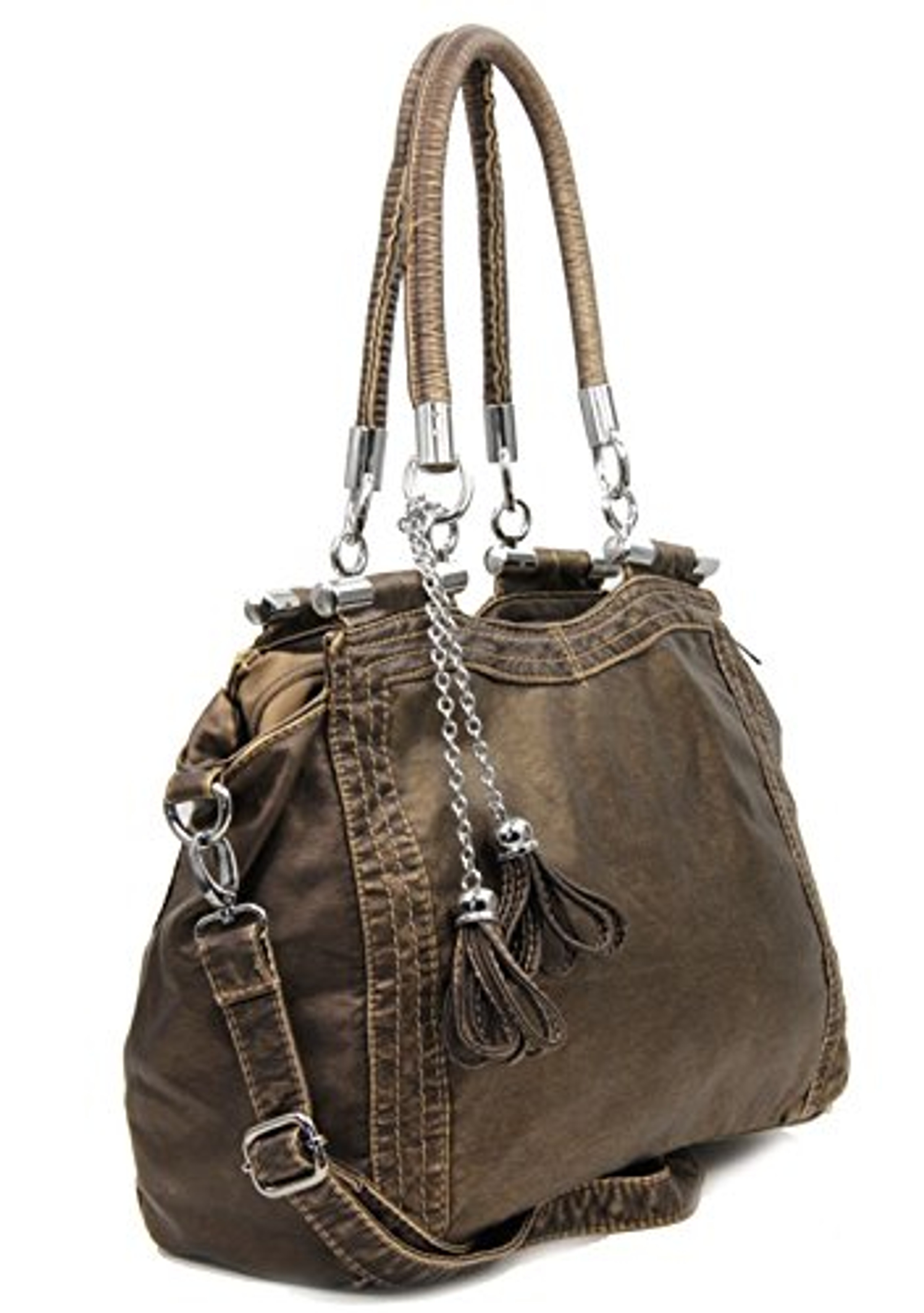 Bronze Retro Designer Inspired Tassle Purse