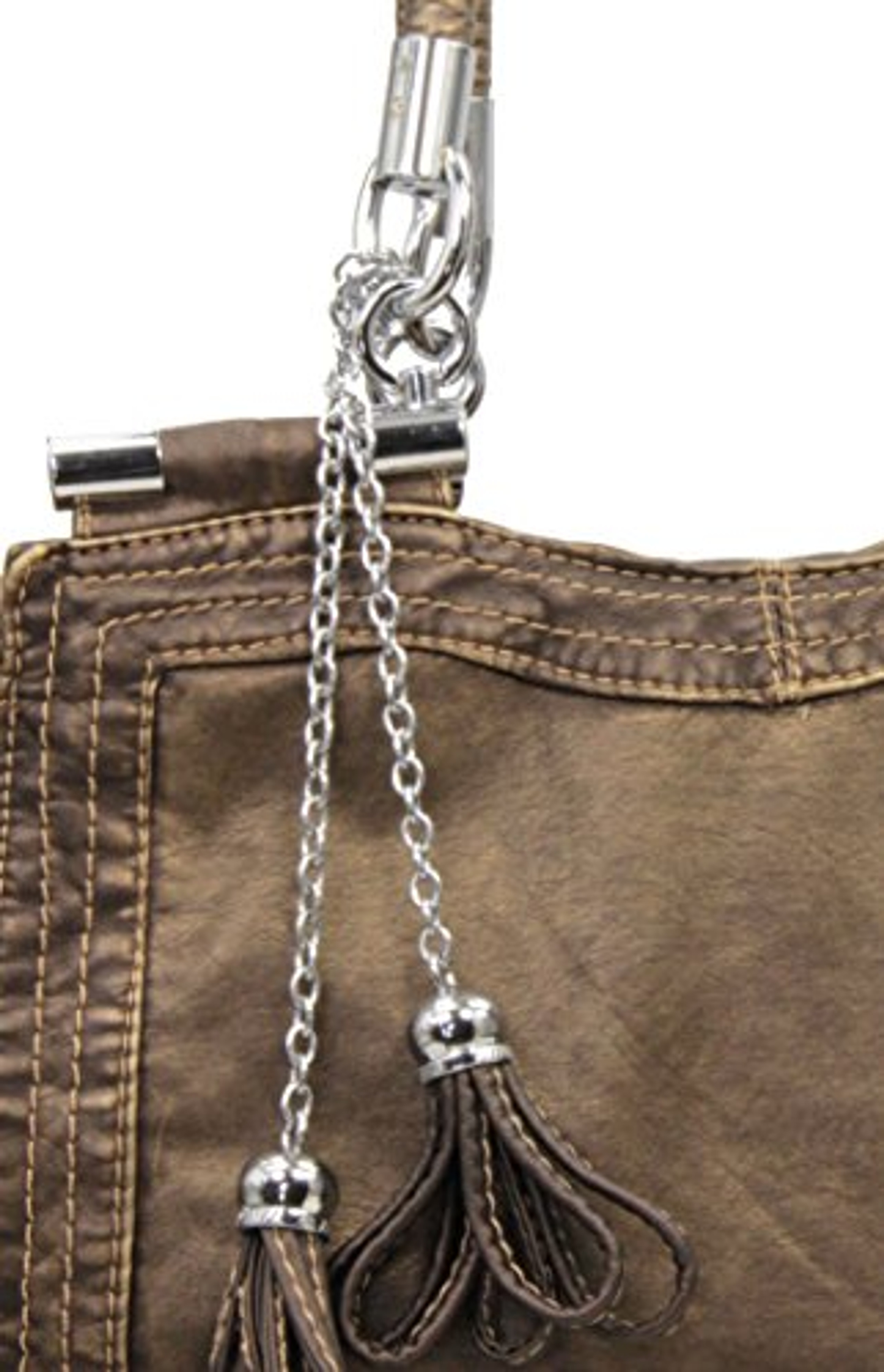 Bronze Retro Designer Inspired Tassle Purse