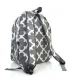 Grey & White Geometric Backpack W Matching Lunch Bag - Handbags, Bling ...