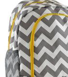Grey and Yellow Chevron Backpack W Matching Lunch Bag - Handbags, Bling ...