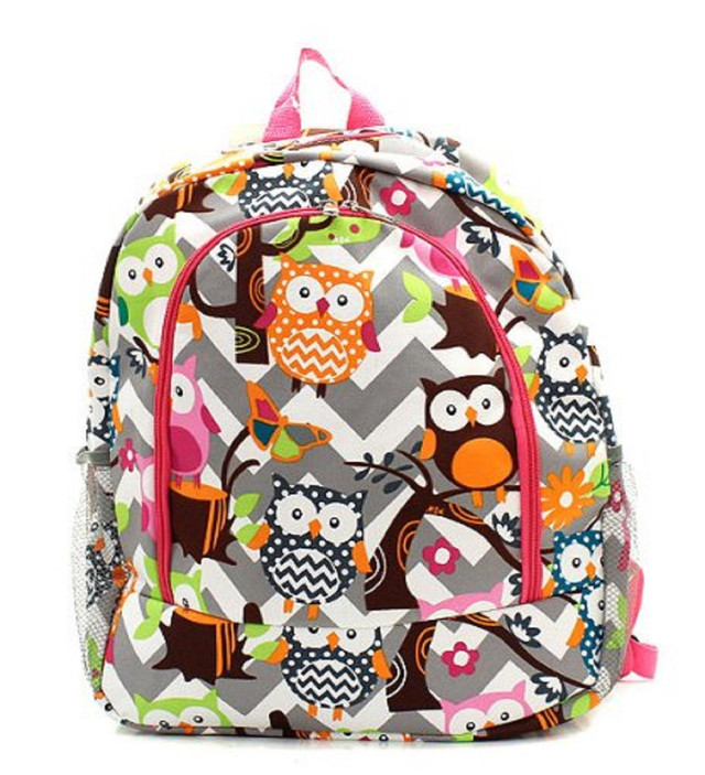 Owl Chevron Backpack Hp - Handbags, Bling & More!
