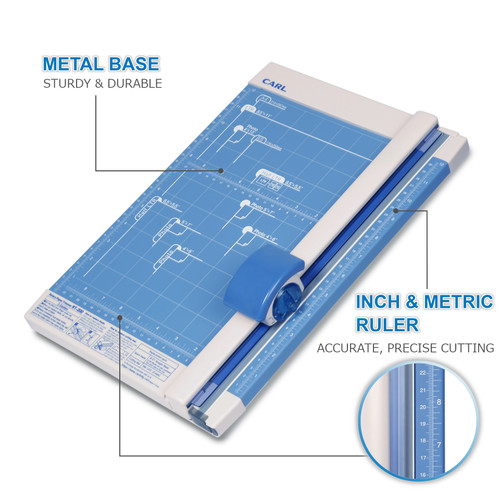 PAPER TRIMMER, ROTARY PAPER CUTTER, 12" CUT LENGTH, 10 SHEET CAPACITY ...