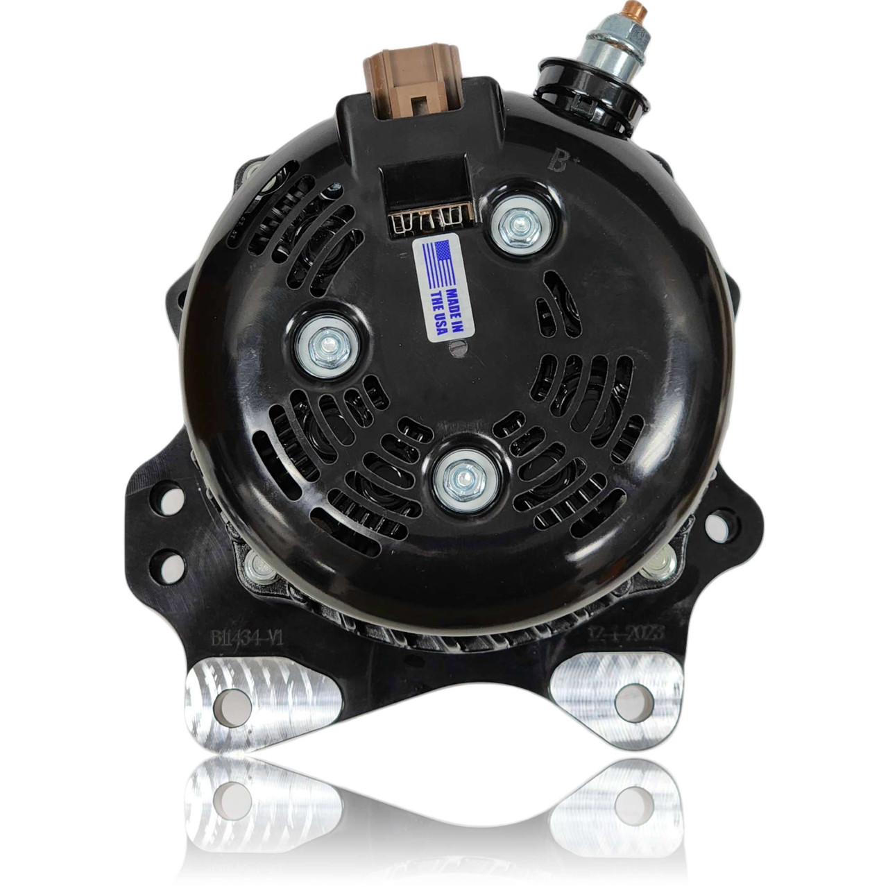 370-amp V-mount high output alternator for SOHC Ford Modular Engines - Mechman Alternators