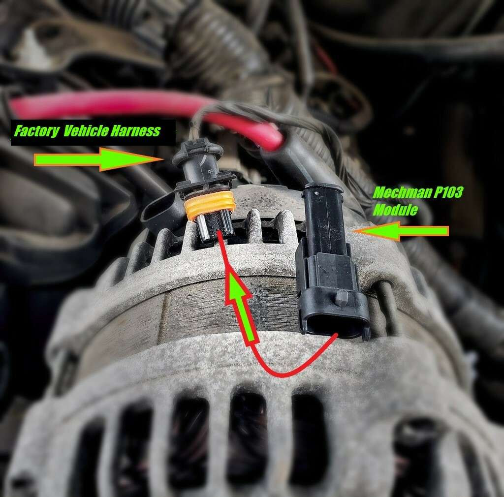 P103 Gm 2 Pin Module for use with factory 05> GM vehicles WITH Mechman ...