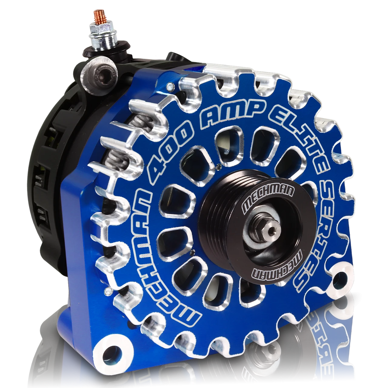 High Output 400A large case BILLET alternator for 2001-2007 GM truck 6 ...