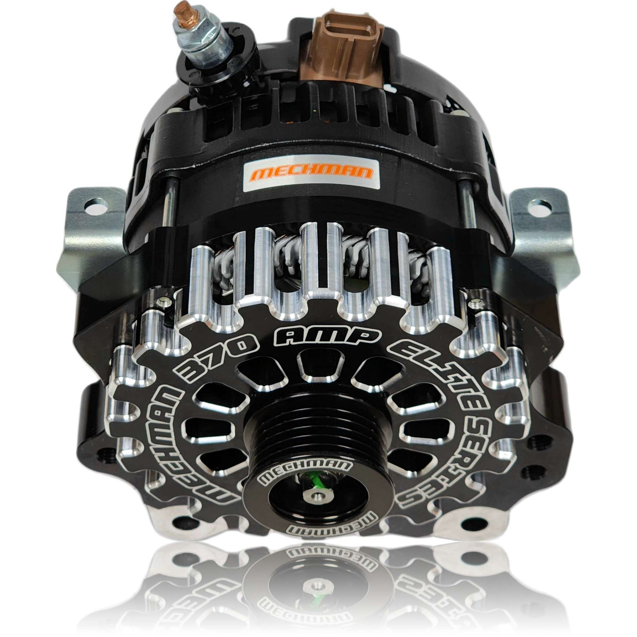 370-amp V-mount high output alternator for SOHC Ford Modular Engines - Mechman Alternators