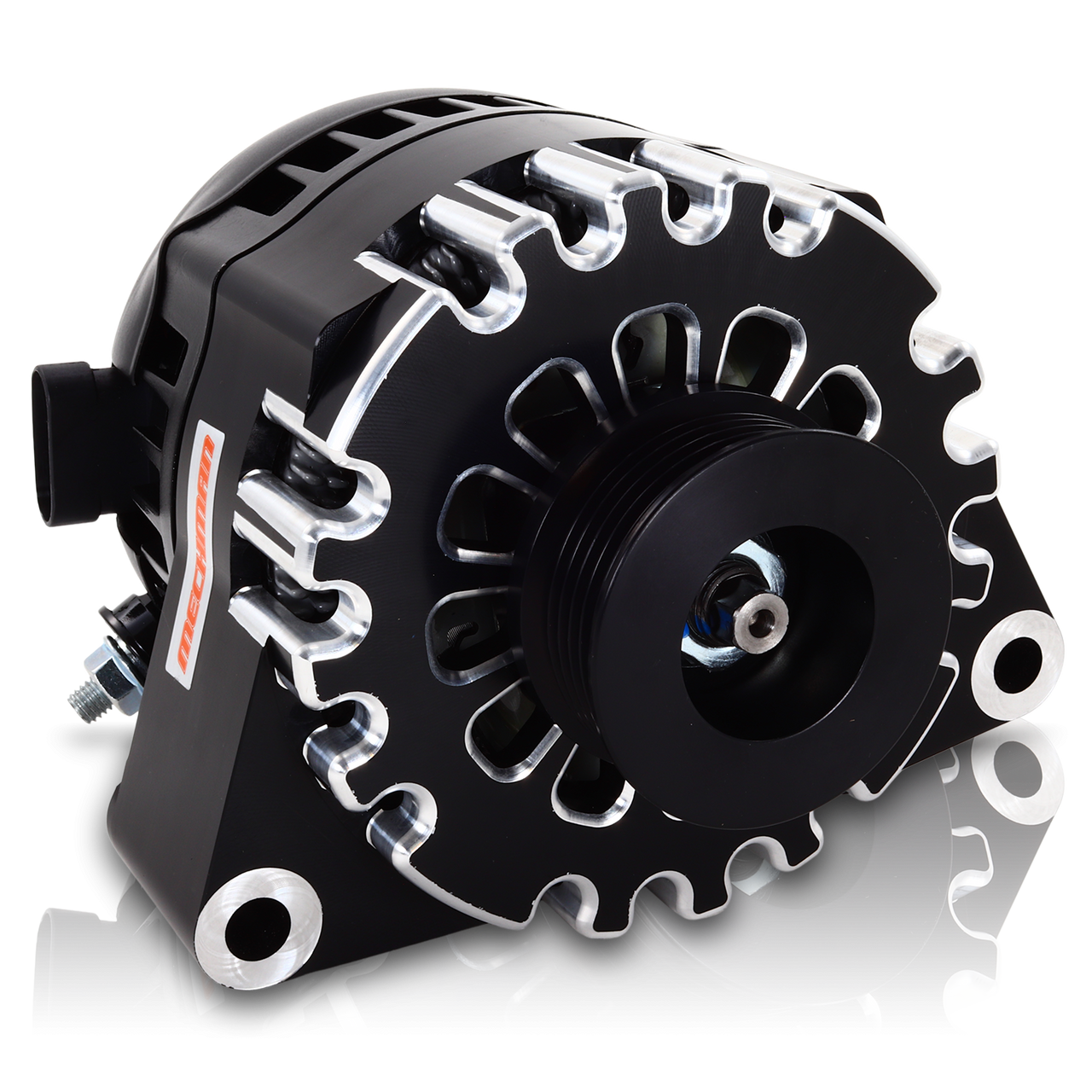 S Series Billet 170 AMP Racing Alternator For C5/C6 Corvette - Black ...