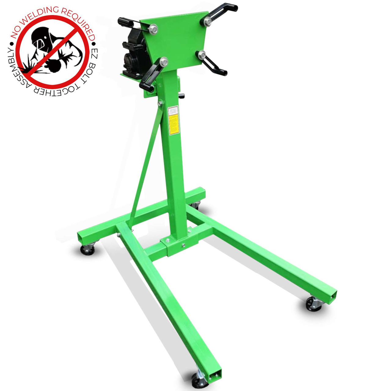 Mechman Back-saving extra height - geared-head rotisserie engine stand ...