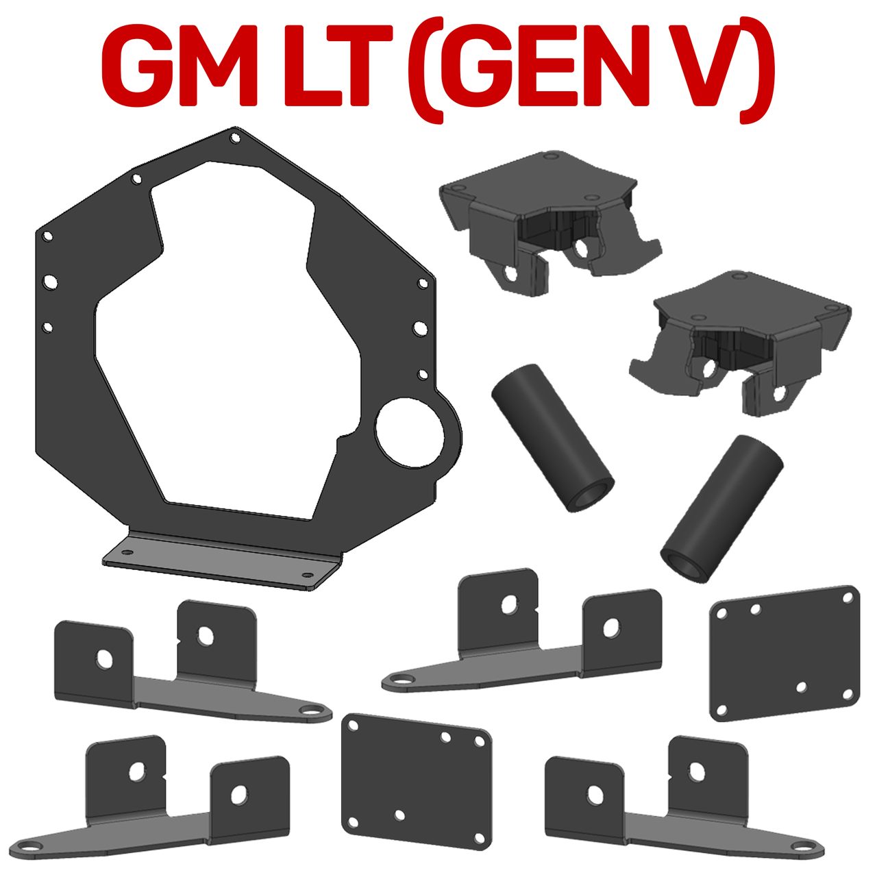GM LT (Gen V) Engine Mounting Kit (For Mechman Running Engine Stand ...