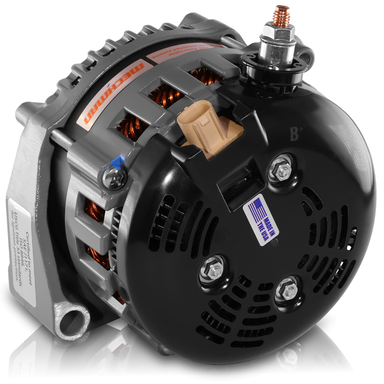 48-Volt Elite Marine Alternator (AGM) – GM Vortec/Duramax Truck Mount ...