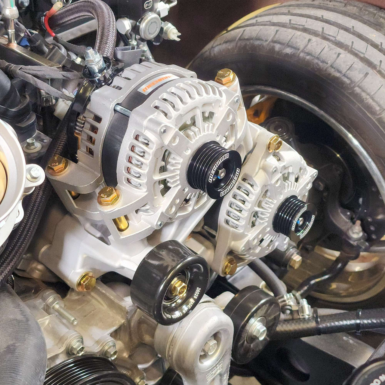 7.3L Godzilla Dual Alternator Bracket Kit (Includes 1 x 7796400) - Mechman Alternators