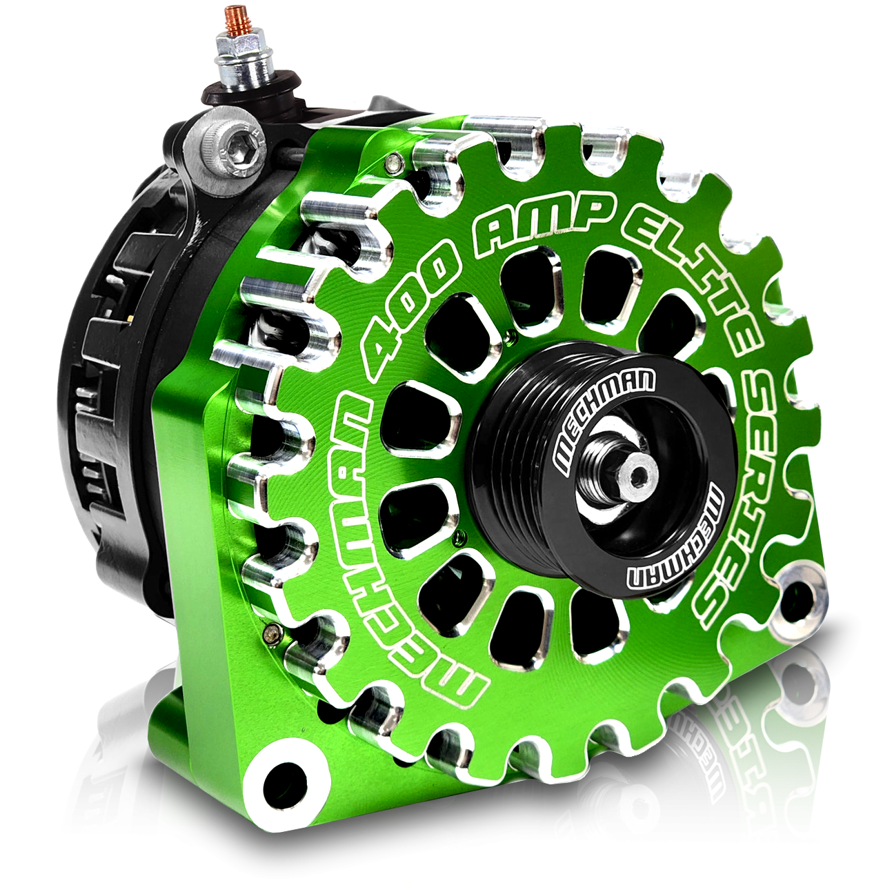 High Output 400A large case BILLET alternator for 2001-2007 GM truck 6 ...