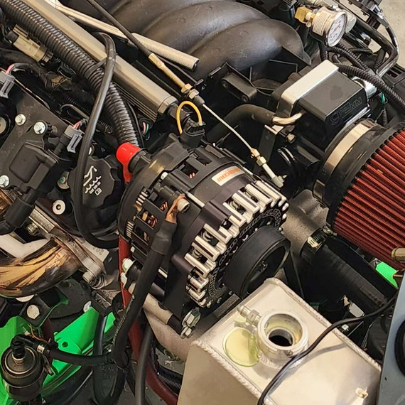 SD7 Compressor to GM Vortec Alternator Adapter Bracket - Mechman ...