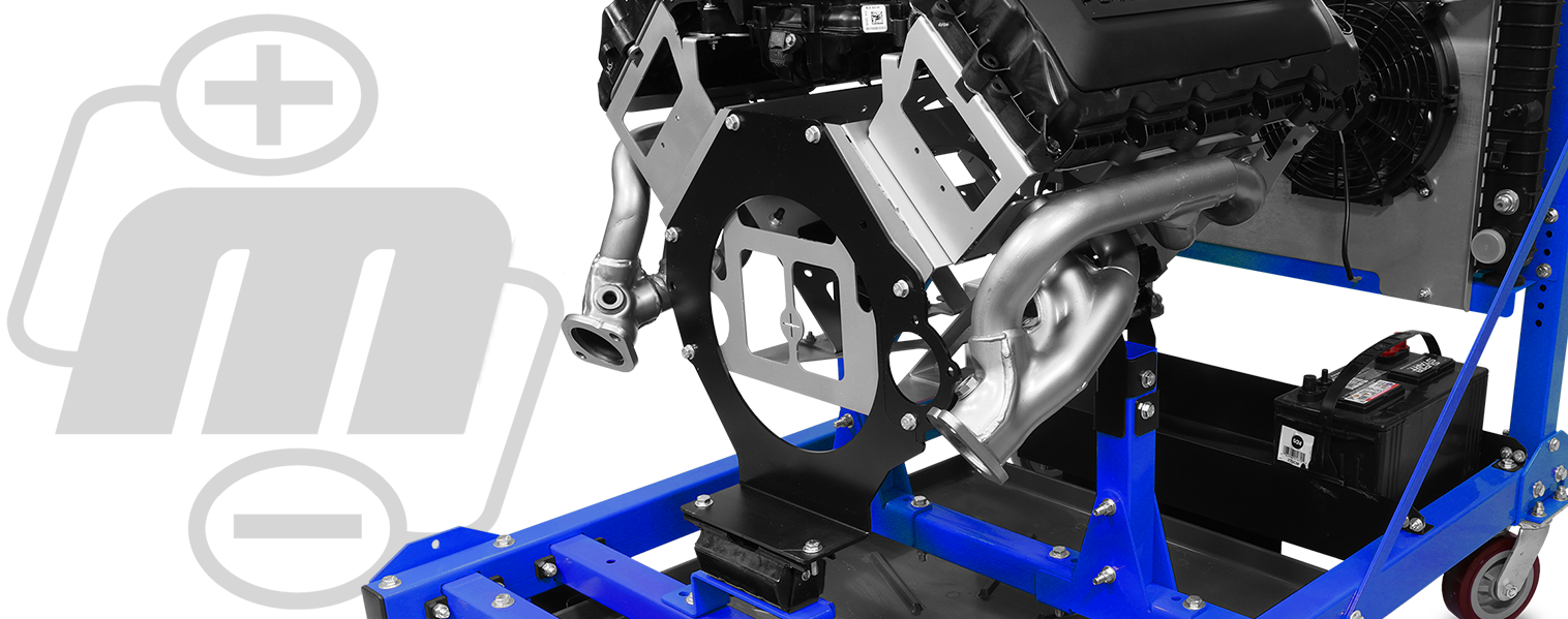 Running Engine Stand (Complete System) - Mechman Alternators