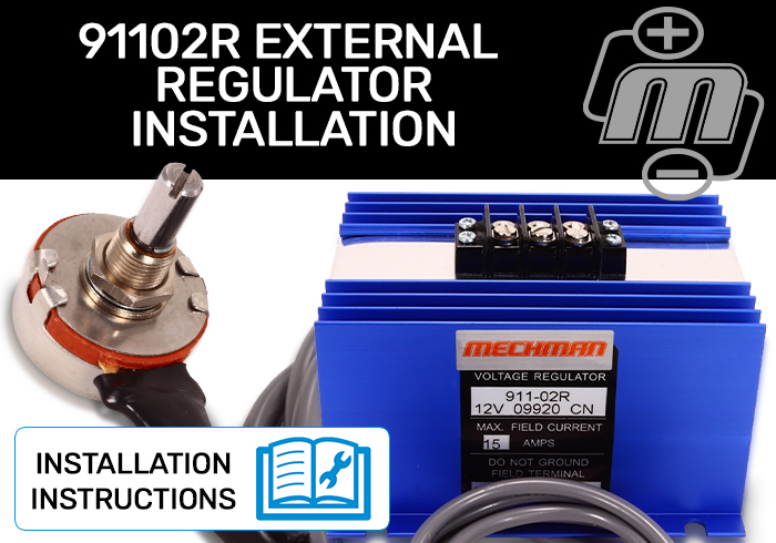 91102R External Regulator Installation (Blue Box) - Mechman Alternators