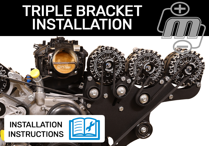 Mechman Alternators Triple Bracket Installation - Mechman Alternators