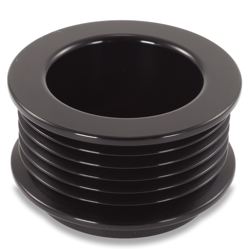54mm 7 rib pulley, extended shoulder, hard anodized alum - Mechman ...