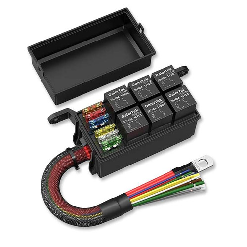 12V Relay Box 6 Way Relay Fuse Box - Mechman Alternators