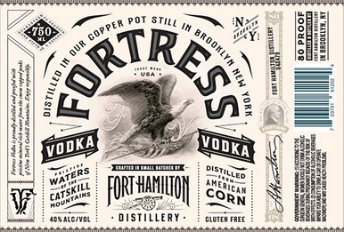Fortress Vodka Fort Hamilton Distillery NY - Moore Brothers Wine Company