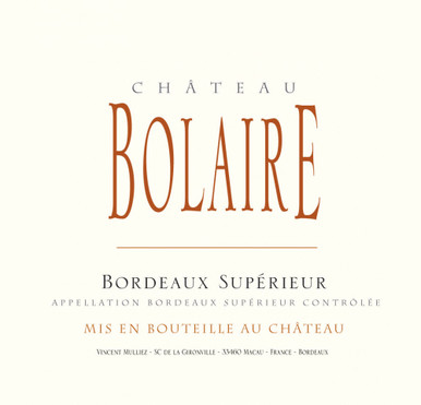 Bordeaux Supérieur Château Bolaire 2015 NY - Moore Brothers Wine Company