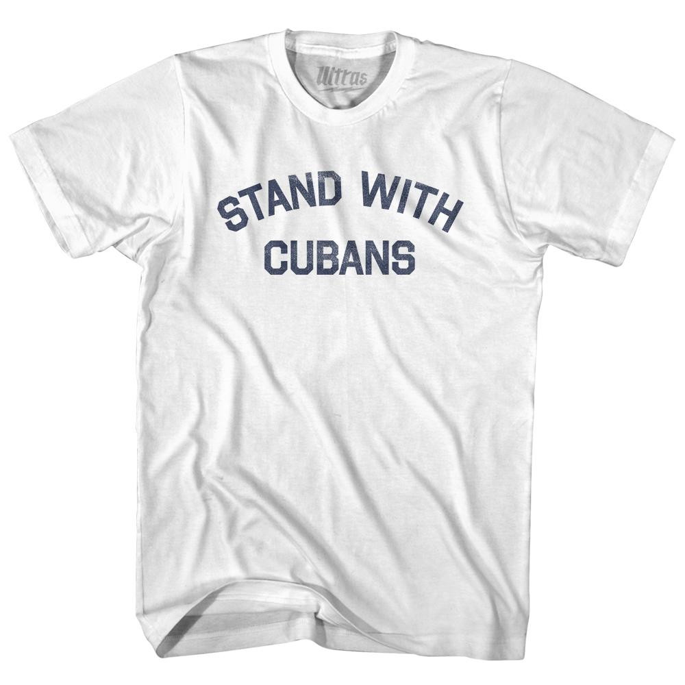 Stand With Cubans Youth Cotton T-Shirt - White