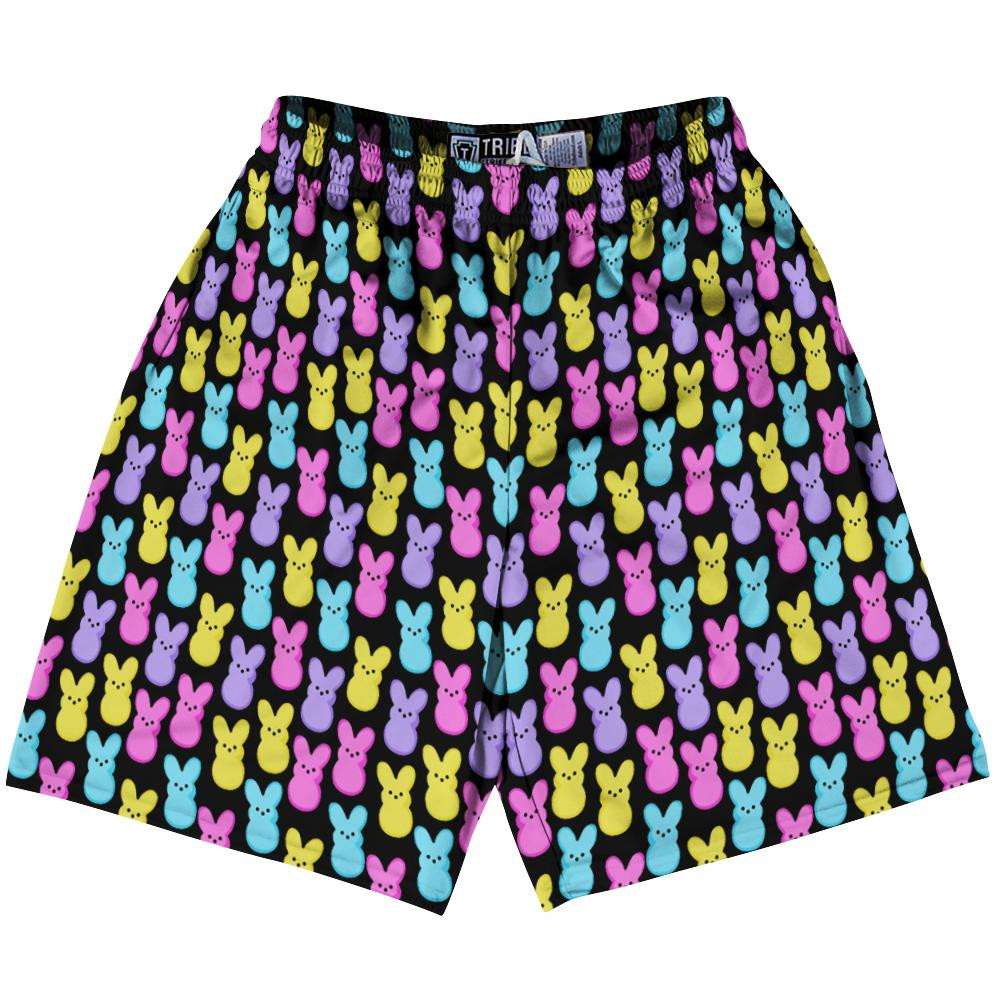 Easter Bunny Lacrosse Shorts Made in USA-Black