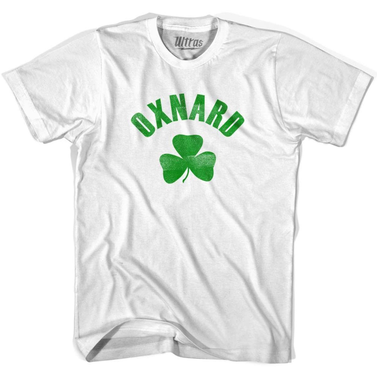 Oxnard Shamrock Cotton T-shirt-White