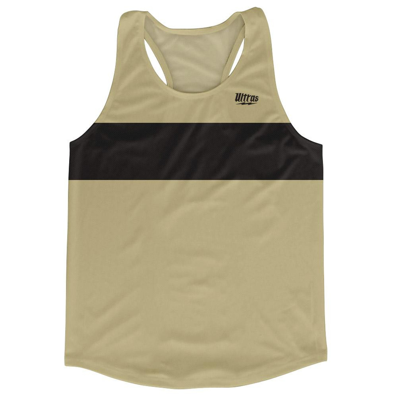 Ultras Vegas Gold And Black Blank Finish Line Running Tank Top