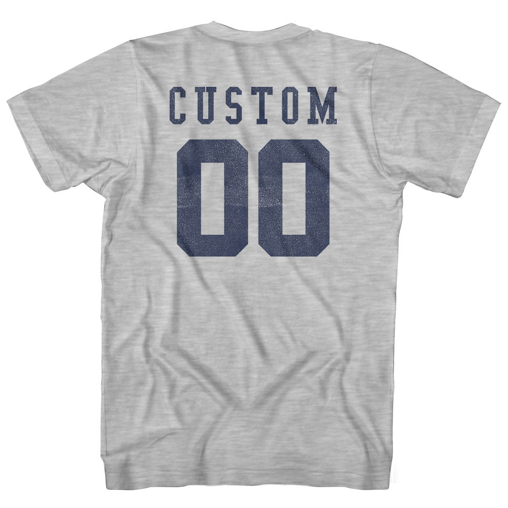Custom Left Chest Number On Front And Name Over Number Back Game Top ...