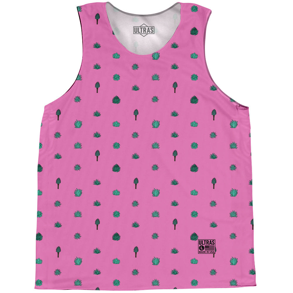 Tequilla Pattern Basketball Singlets - Hot Pink