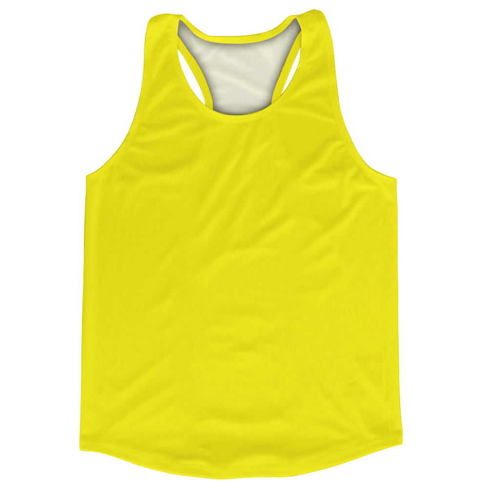 Yellow Bright Blank No Ultras Brand Logo Running Track Tops Made In USA