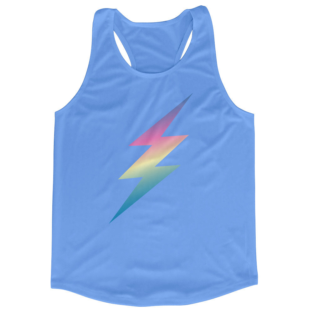 Lightning Bolt Running Track Tops Made In USA - Blue