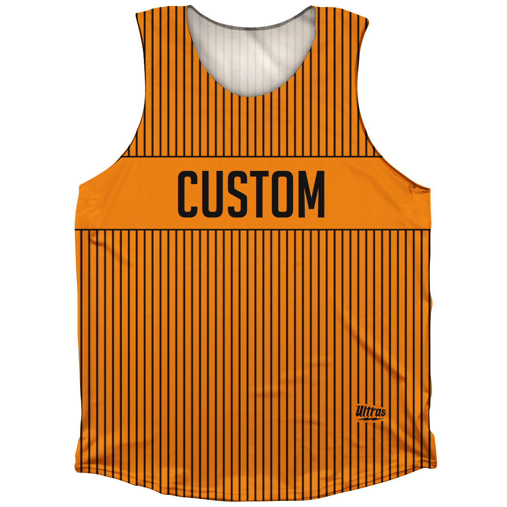 Pinstripes Custom Finish Line Athletic Tank Top - Orange Tennessee and ...