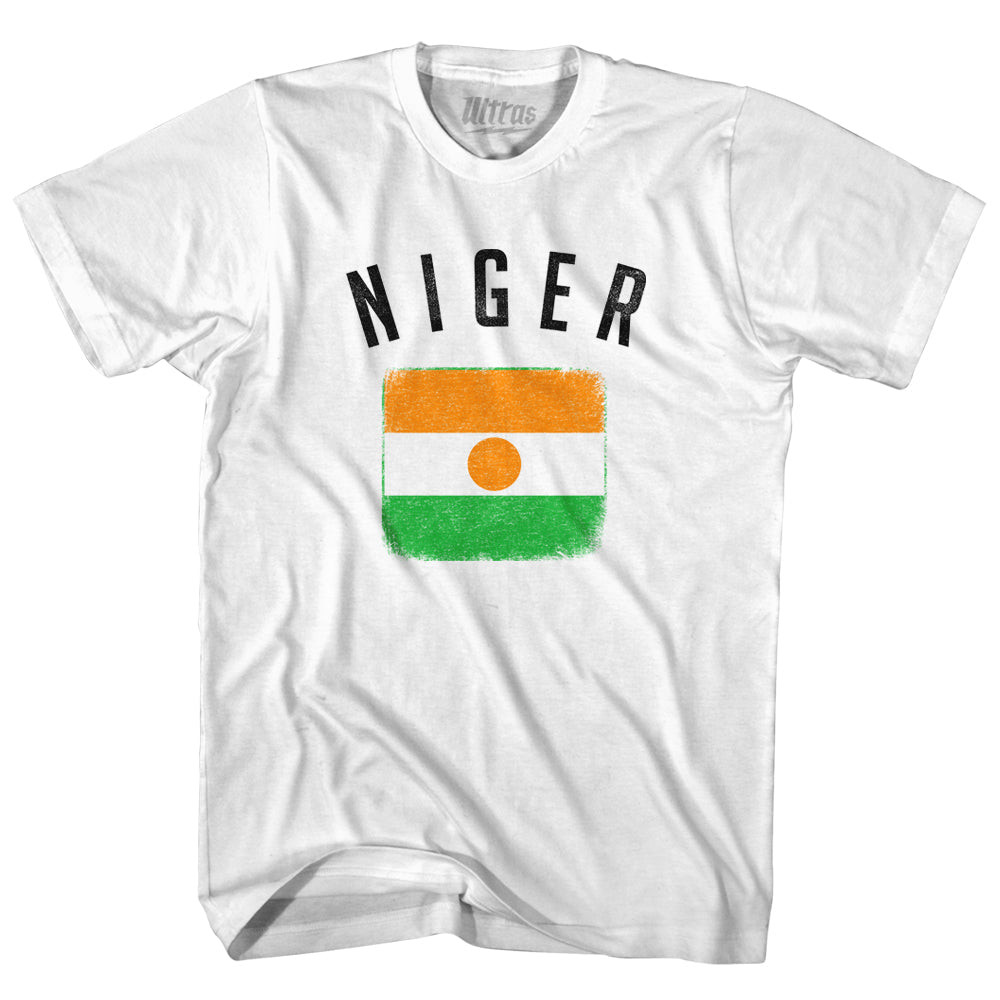 Niger Country Flag Heritage Youth Cotton T-shirt - White