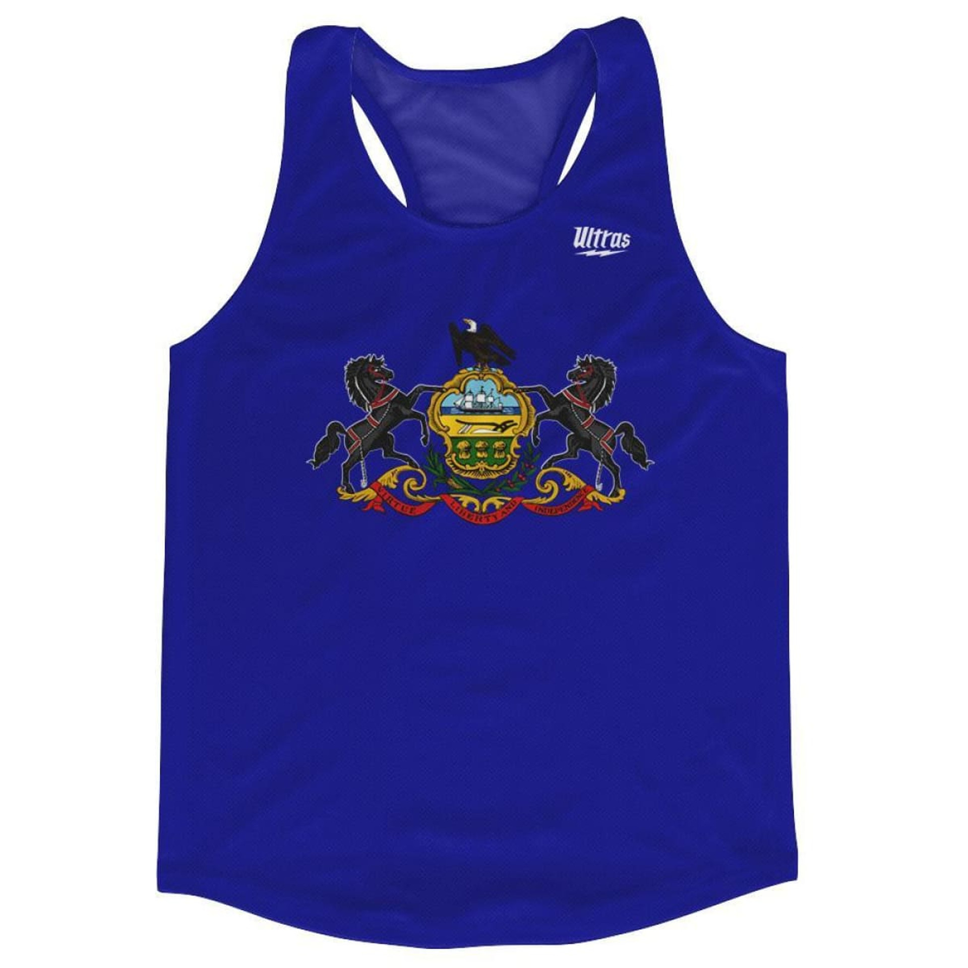 Pennsylvania State Flag Running Tank Top Racerback Track And Cross