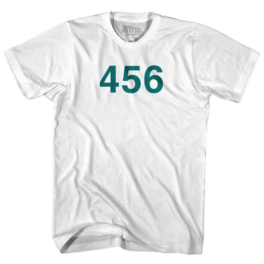 Squid Numbers 456 Youth Cotton T-Shirt - White