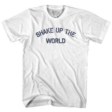 Shake Up The World Youth Cotton T-Shirt - White