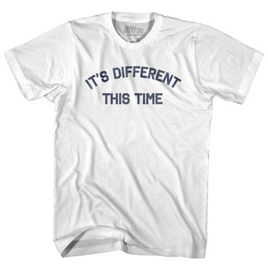 It's Different This Time Youth Cotton T-shirt - White